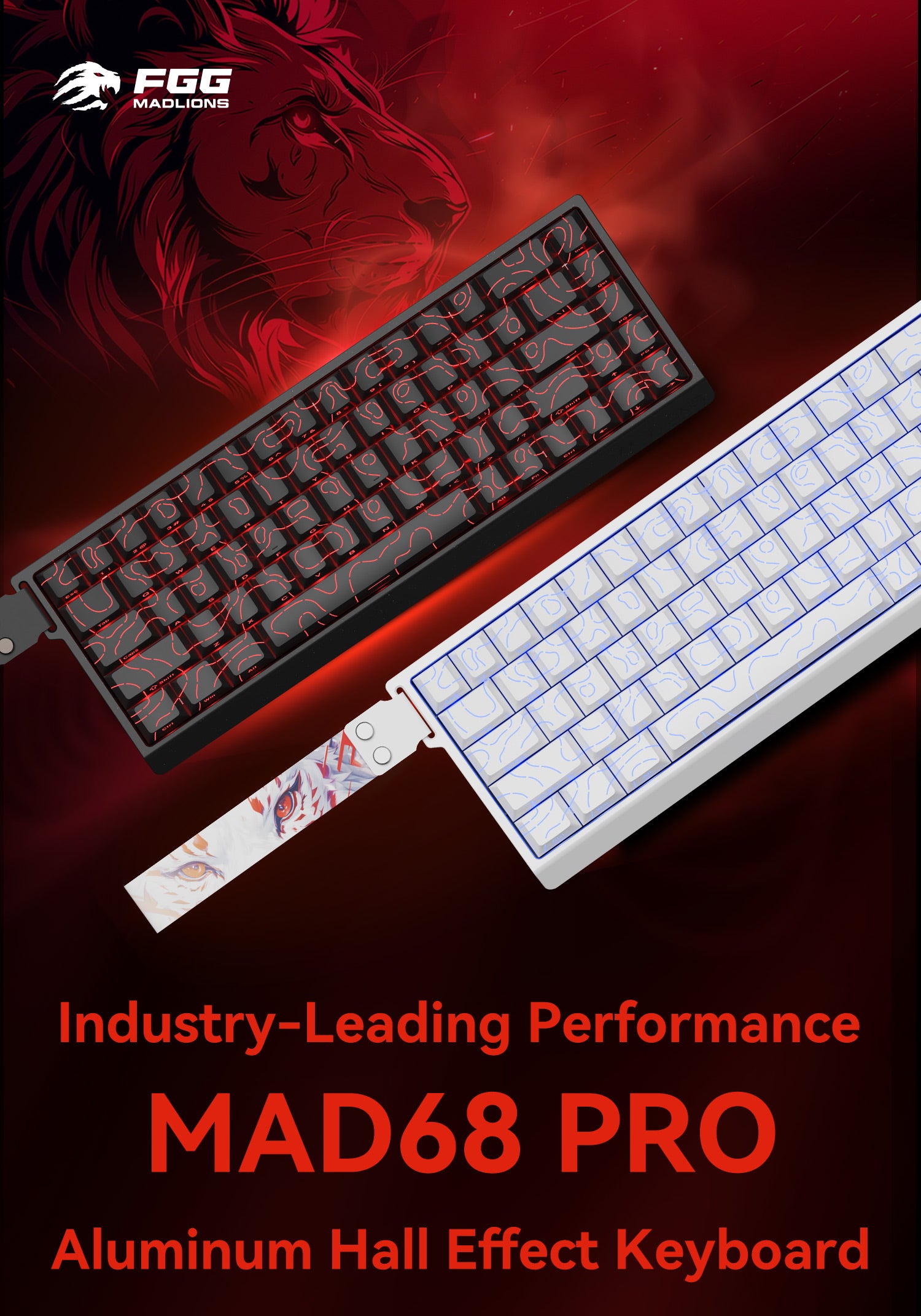 MADLIONS MAD68 PRO Aluminum Hall Effect Keyboard